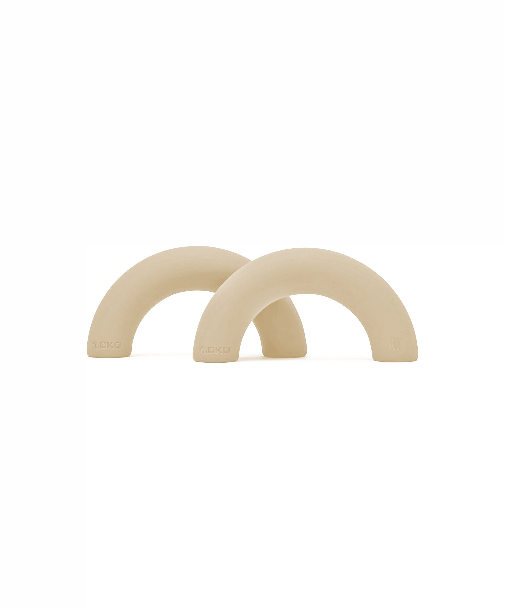 Curved Weight Bars 1kg | Almond | MoveActive
